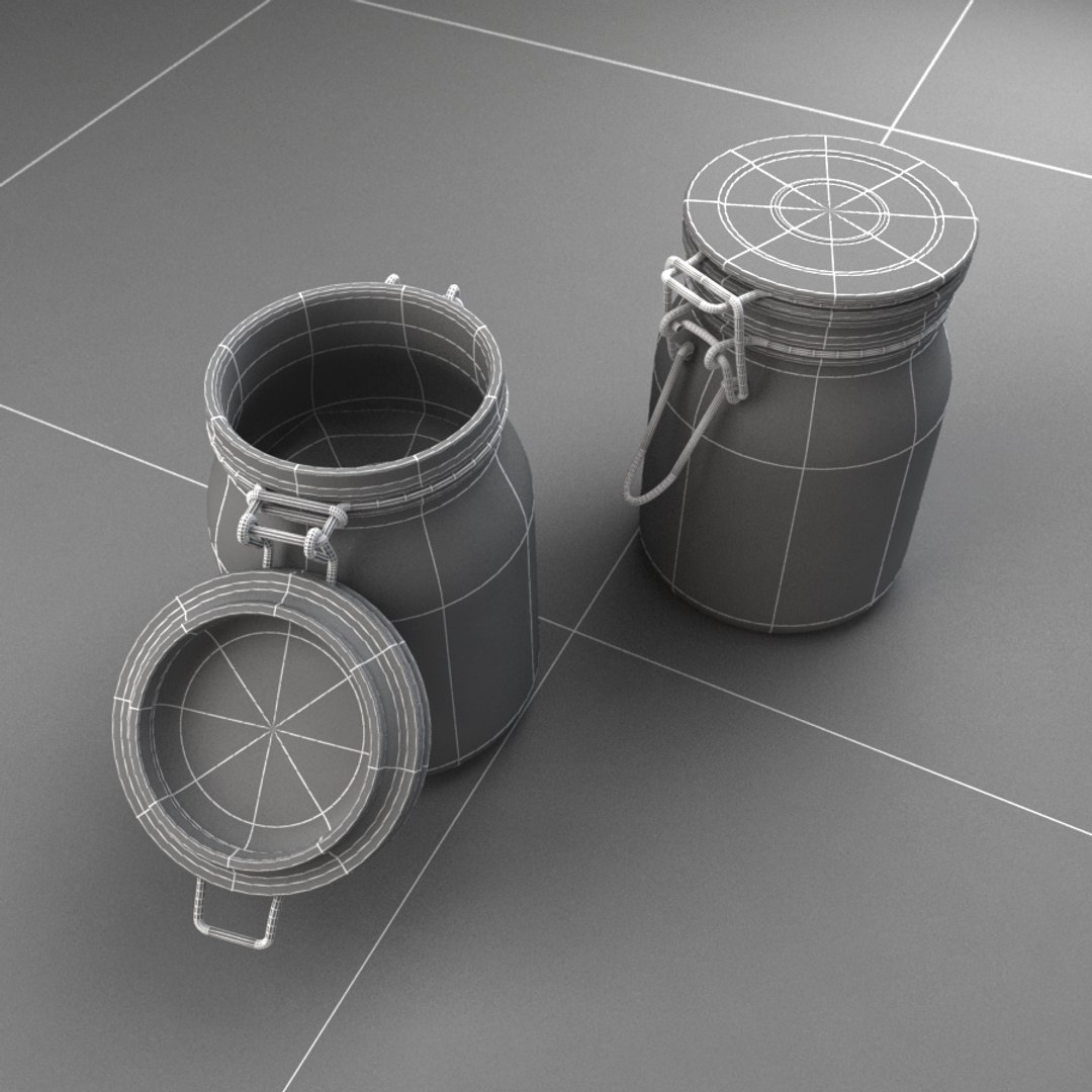 Hermetic Glass Jar Model - TurboSquid 1628219