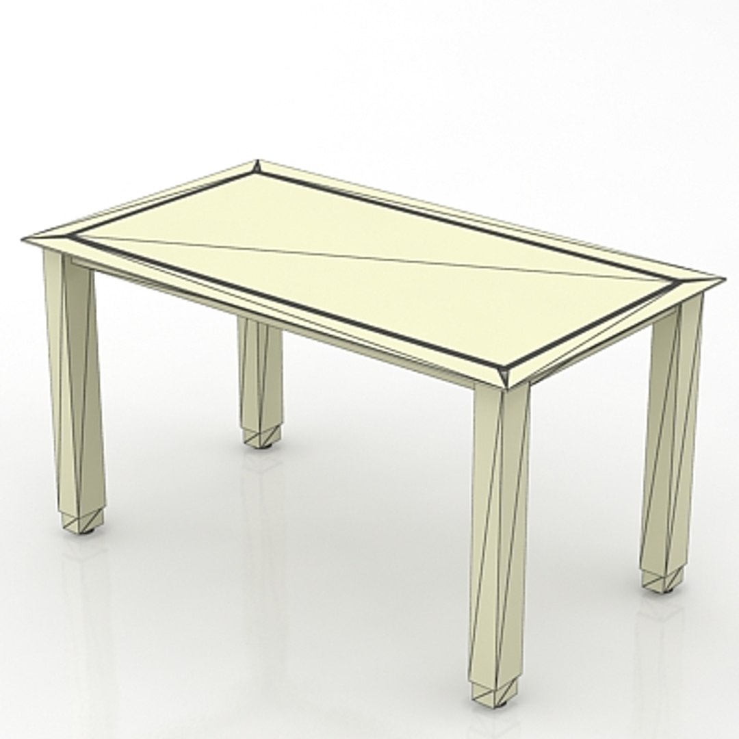 3d table model