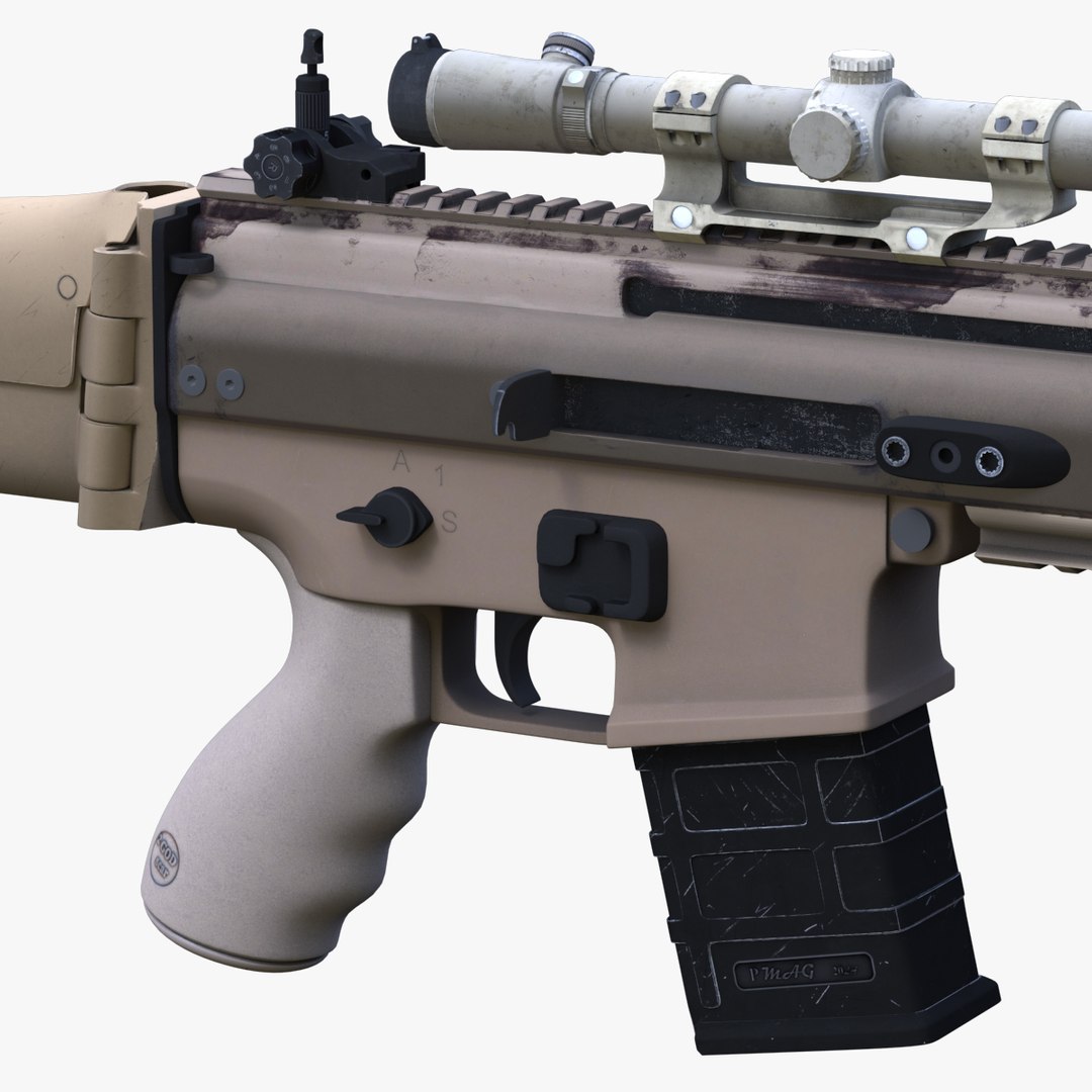 Fn Scar 3d Max
