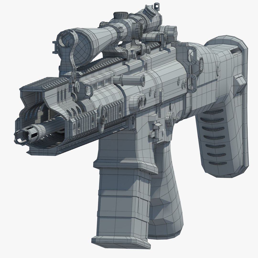 Fn Scar 3d Max