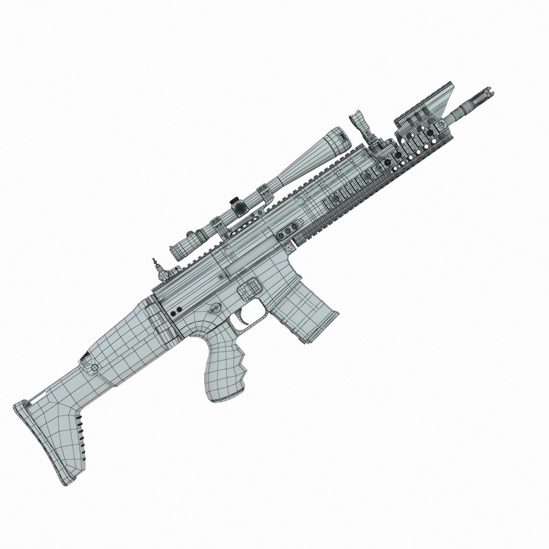 Fn Scar 3d Max