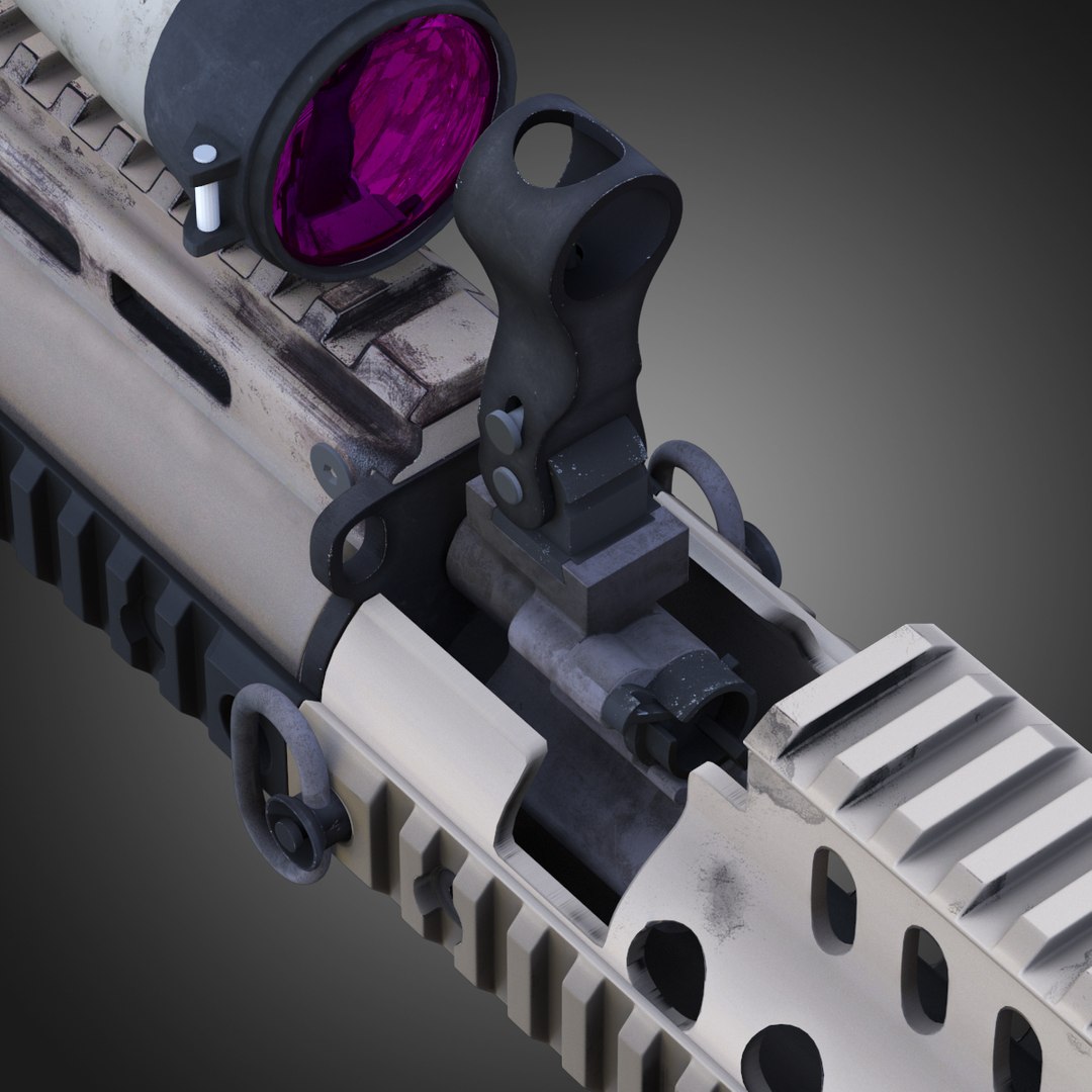 Fn Scar 3d Max