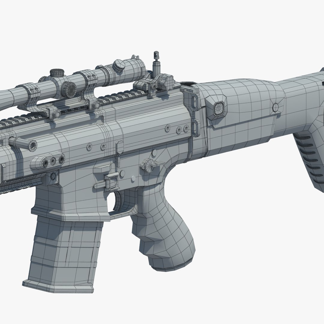 Fn Scar 3d Max