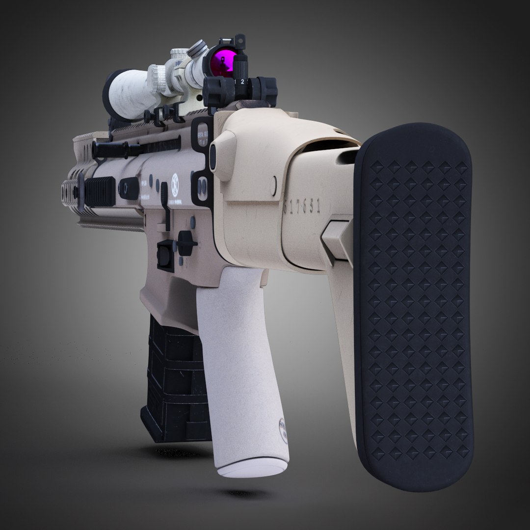 Fn Scar 3d Max