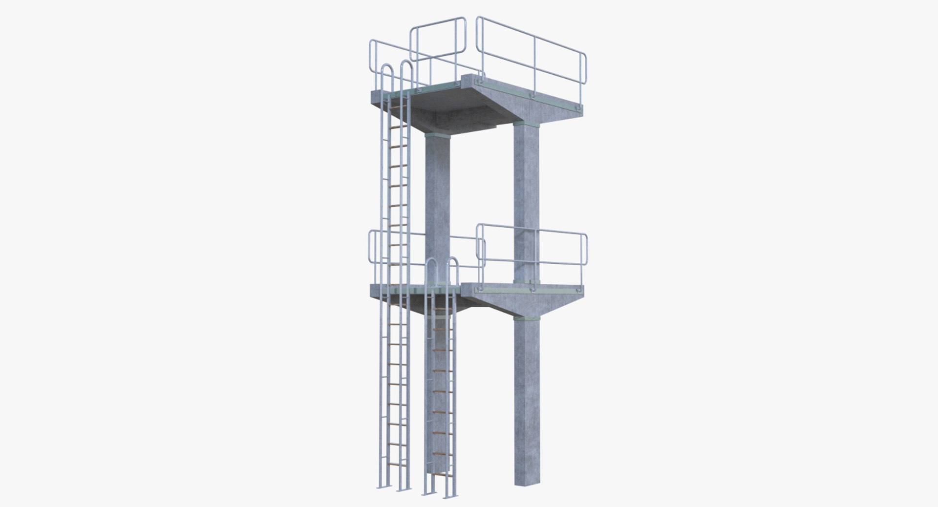 diving tower 3d obj
