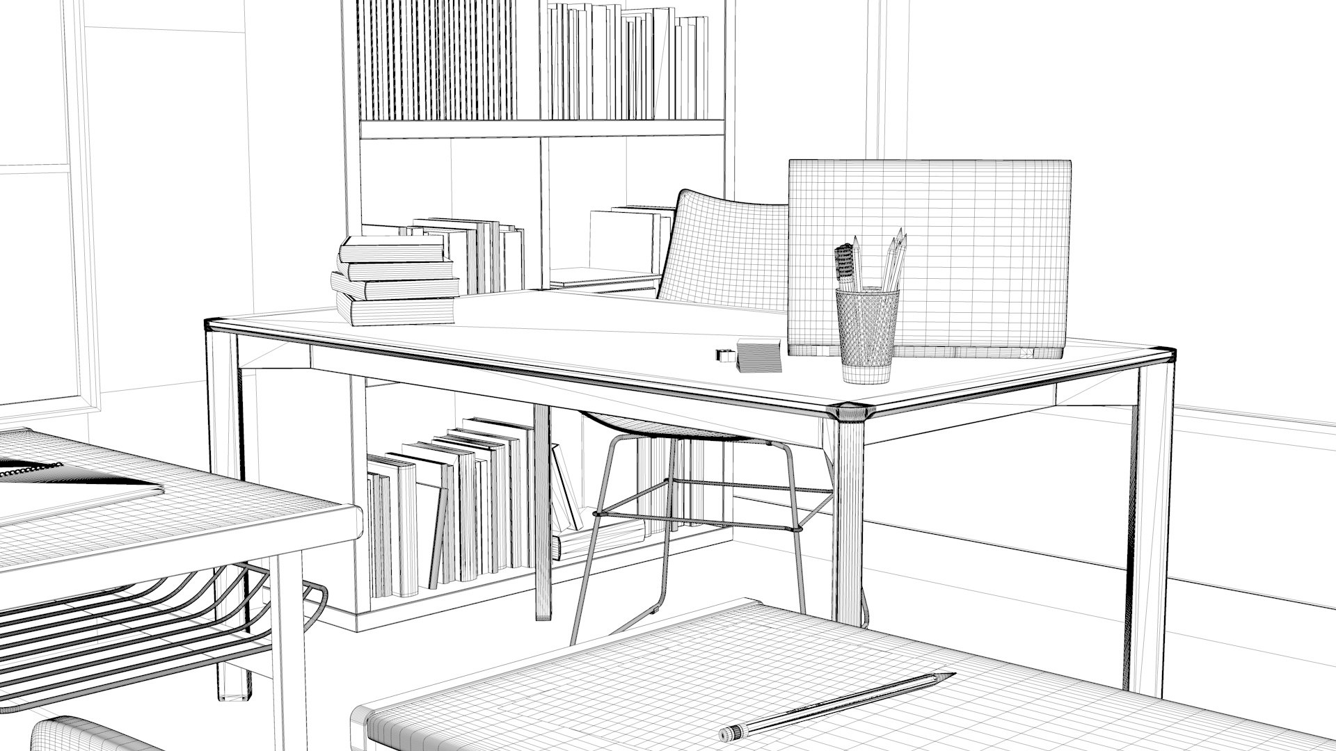 3D Classroom - Cinema 4D Octane Plus Formats - TurboSquid 1839696