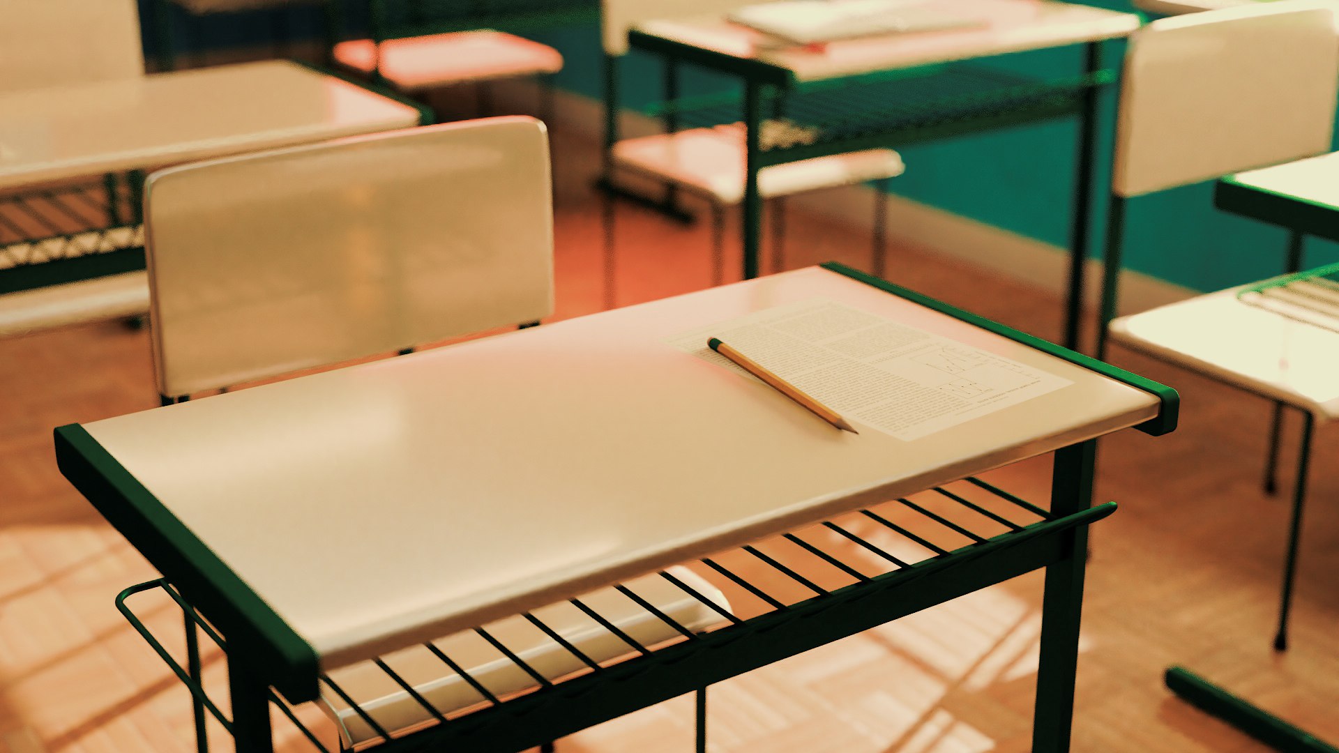 3D Classroom - Cinema 4D Octane Plus Formats - TurboSquid 1839696