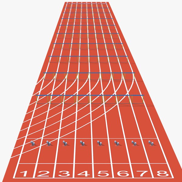 modelo 3d Pista de obstáculos de 100 m - TurboSquid 2271726