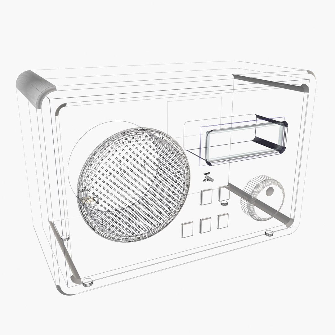 3d Model Generic Internet Radio Ird-5wu