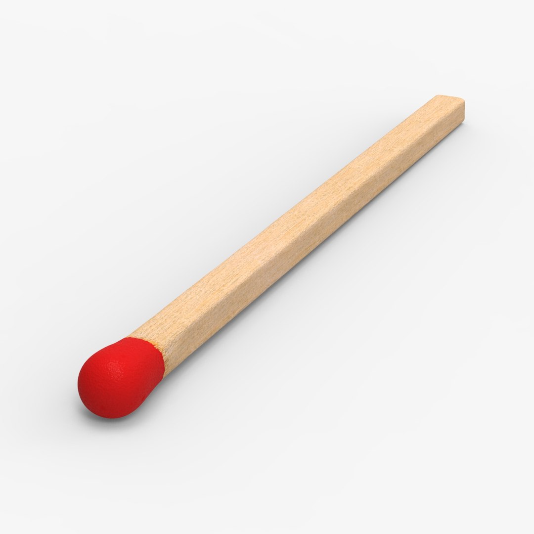 Matchstick Match 3D Model - TurboSquid 1276909