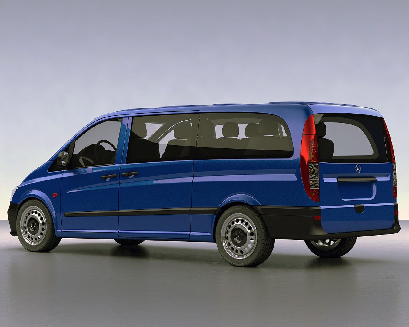 Mercedes Vito Vans 3d Model