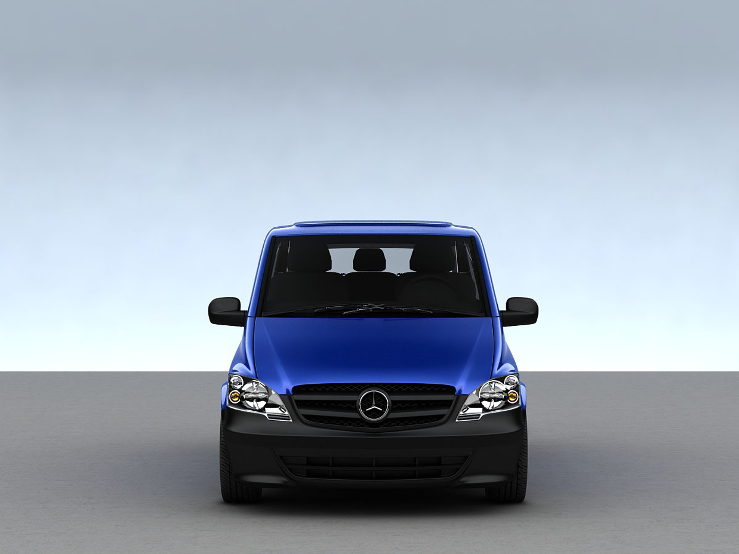 Mercedes Vito Vans 3d Model