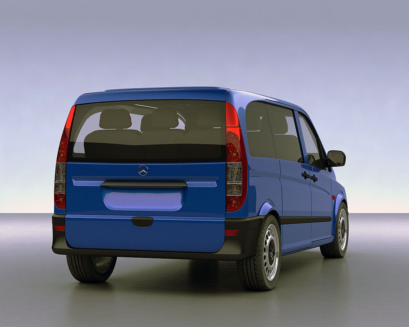 Mercedes Vito Vans 3d Model