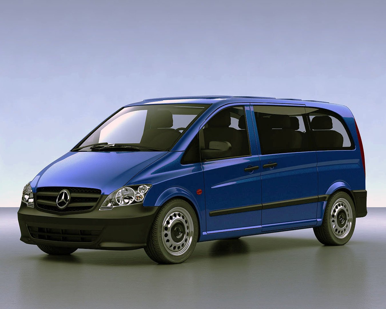 Mercedes Vito Vans 3d Model