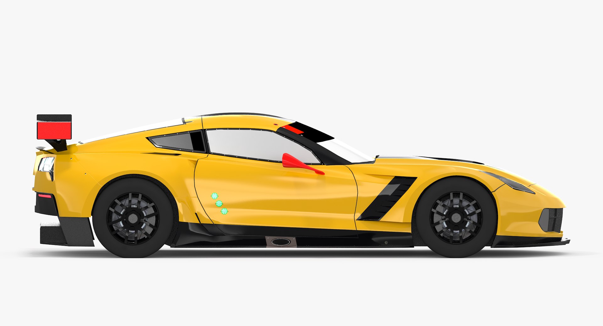 Low-polygonal chevrolet corvette c7 3D model - TurboSquid 1202748