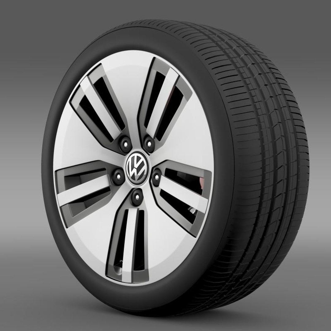 Volkswagen E Golf Wheel 3d Model
