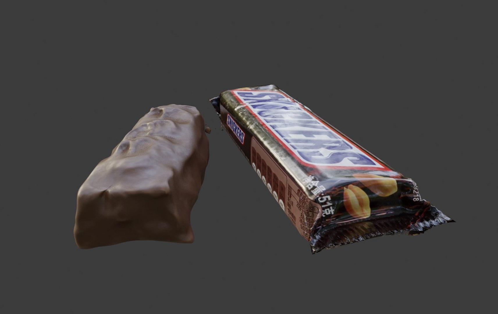 Snickers Food Chocolate 3D Model - TurboSquid 1671736