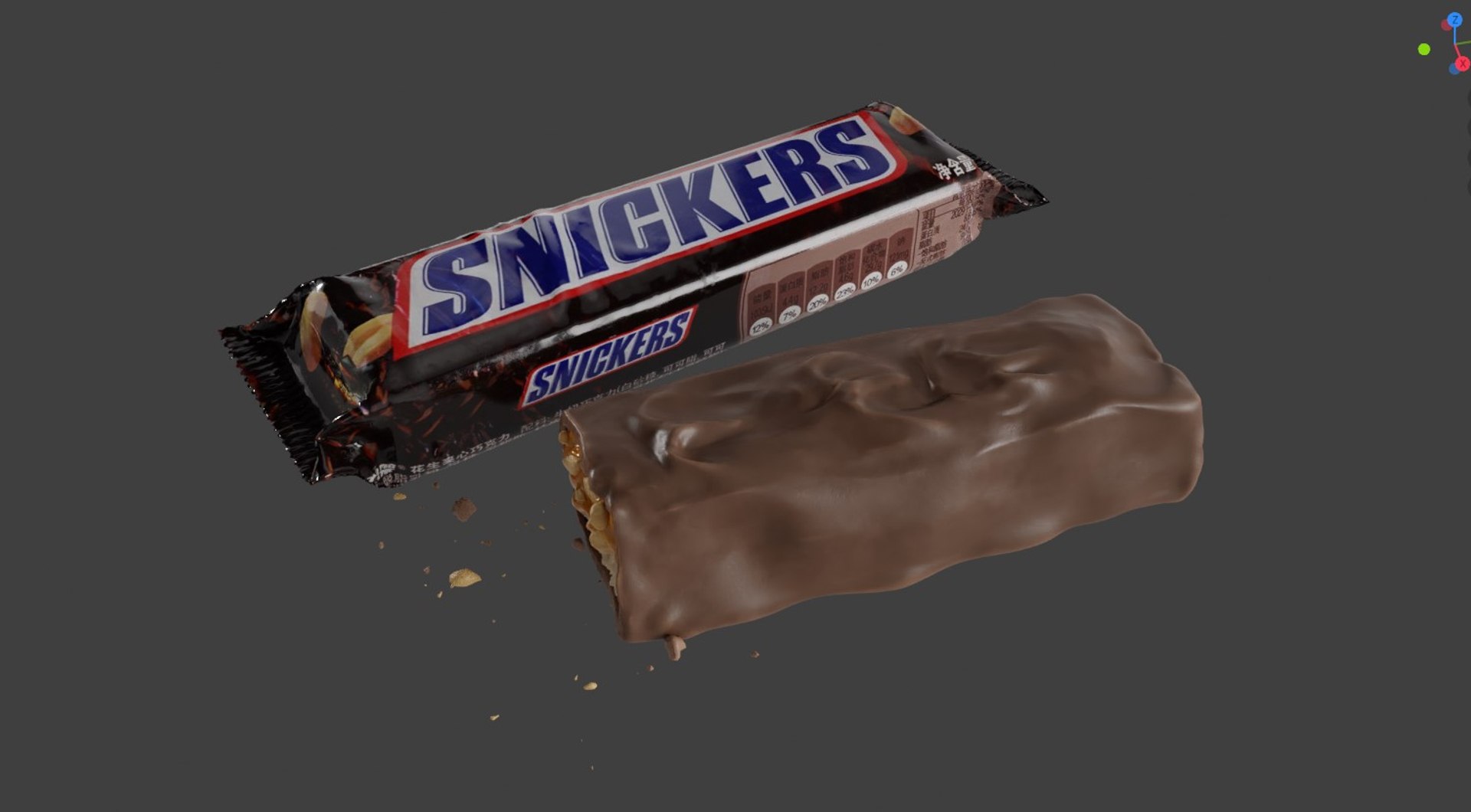 Snickers Food Chocolate 3D Model - TurboSquid 1671736