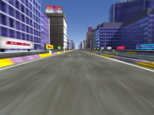 3d highway day version model