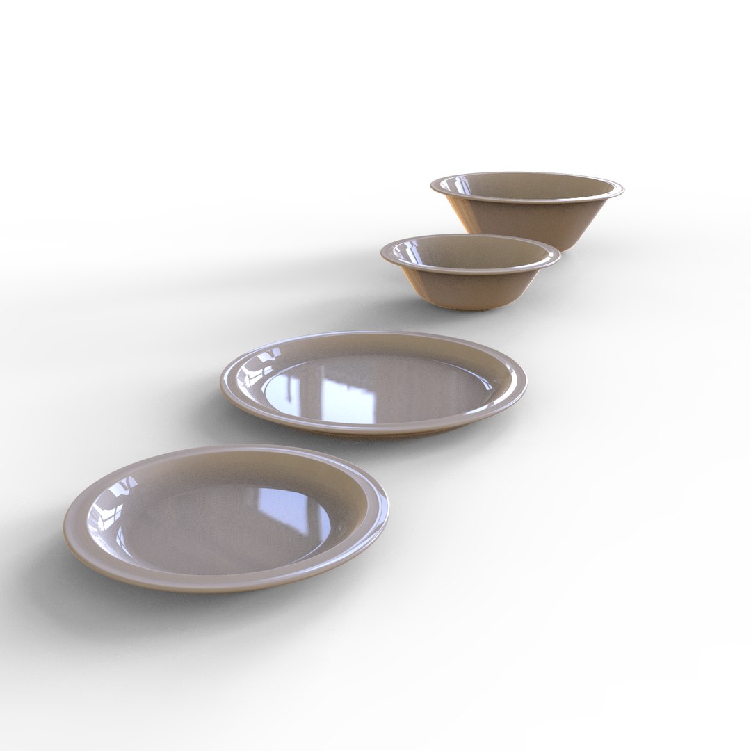 Plate ceramic 3D - TurboSquid 1611928