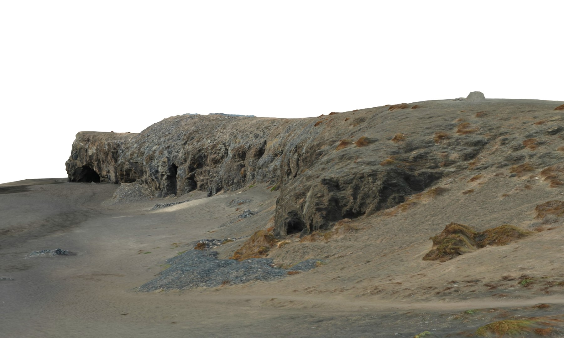 3D Ocean Cliff Terrain - TurboSquid 2164486