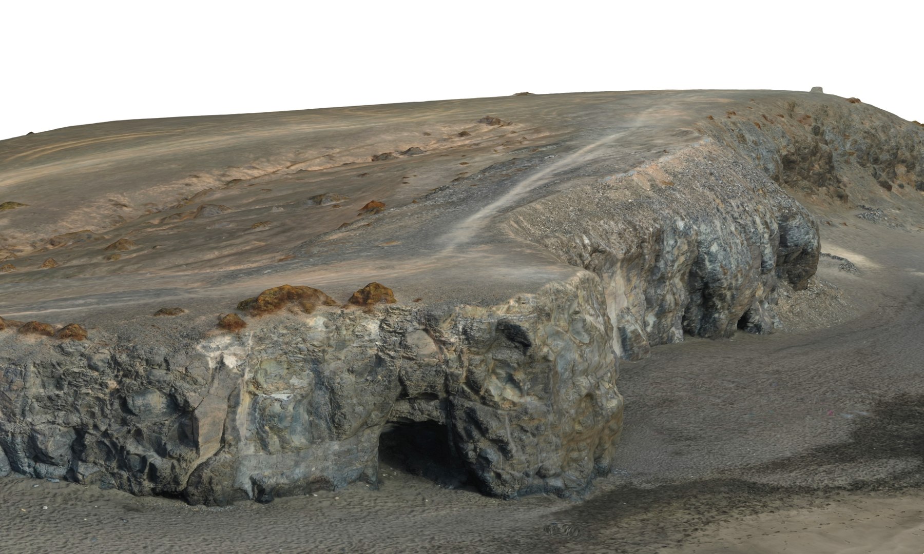 3D Ocean Cliff Terrain - TurboSquid 2164486