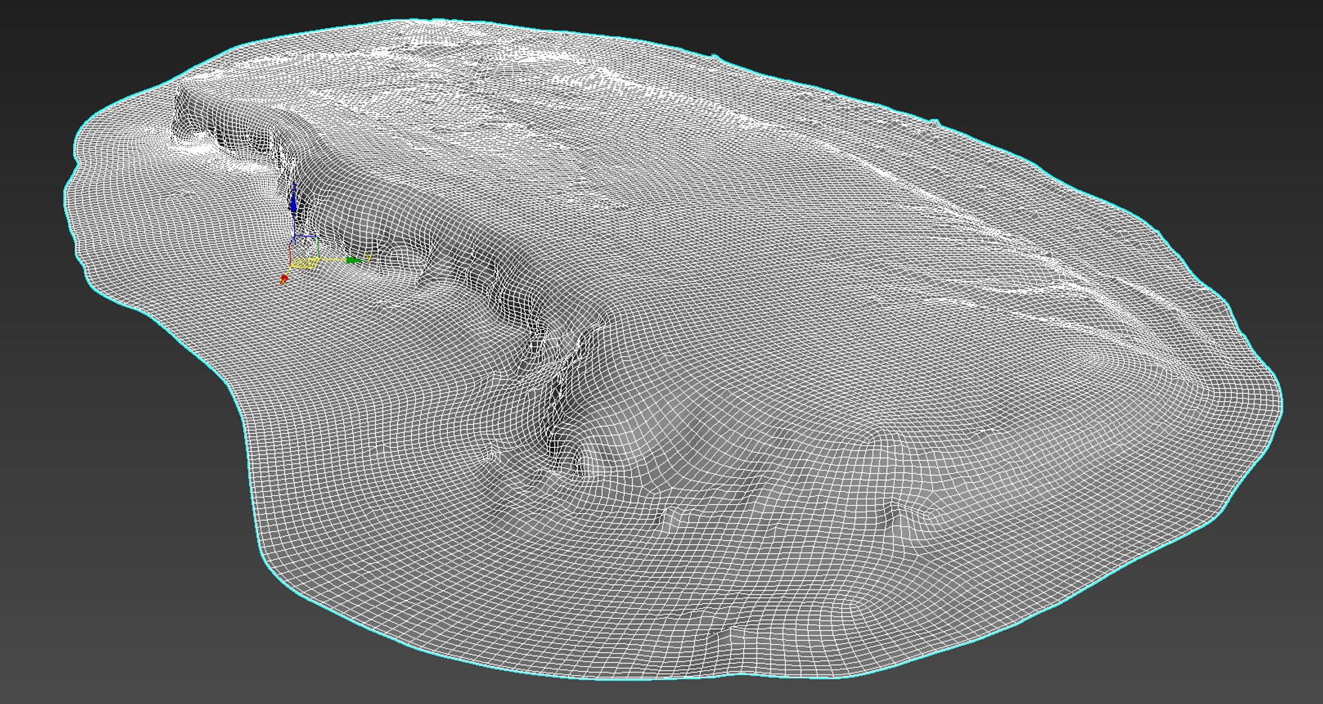 3D Ocean Cliff Terrain - TurboSquid 2164486