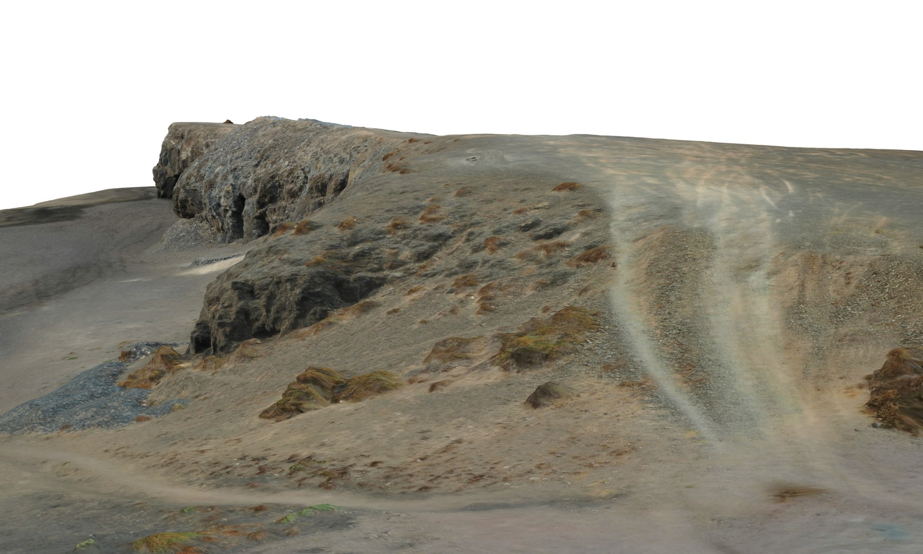 3D Ocean Cliff Terrain - TurboSquid 2164486