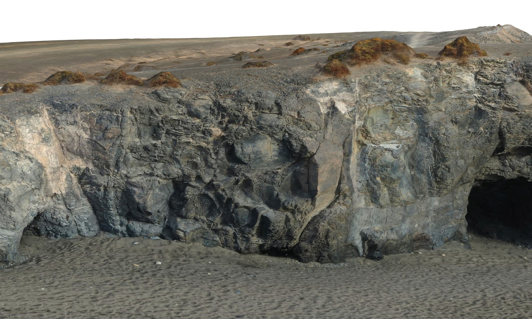 3D Ocean Cliff Terrain - TurboSquid 2164486