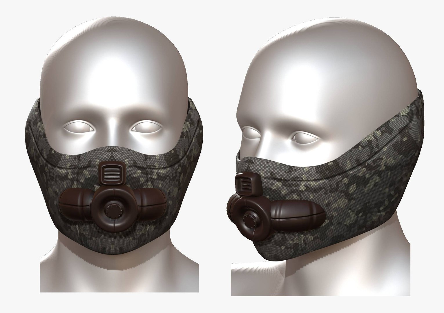 Gas Mask Model - TurboSquid 1606329