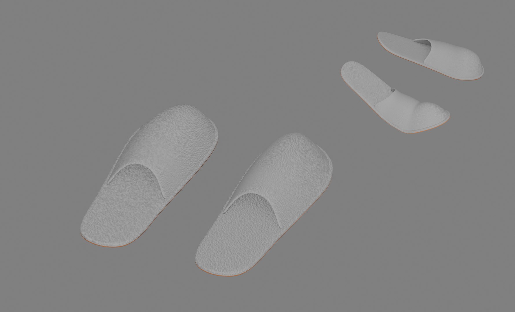 Slippers 3D model - TurboSquid 2131700