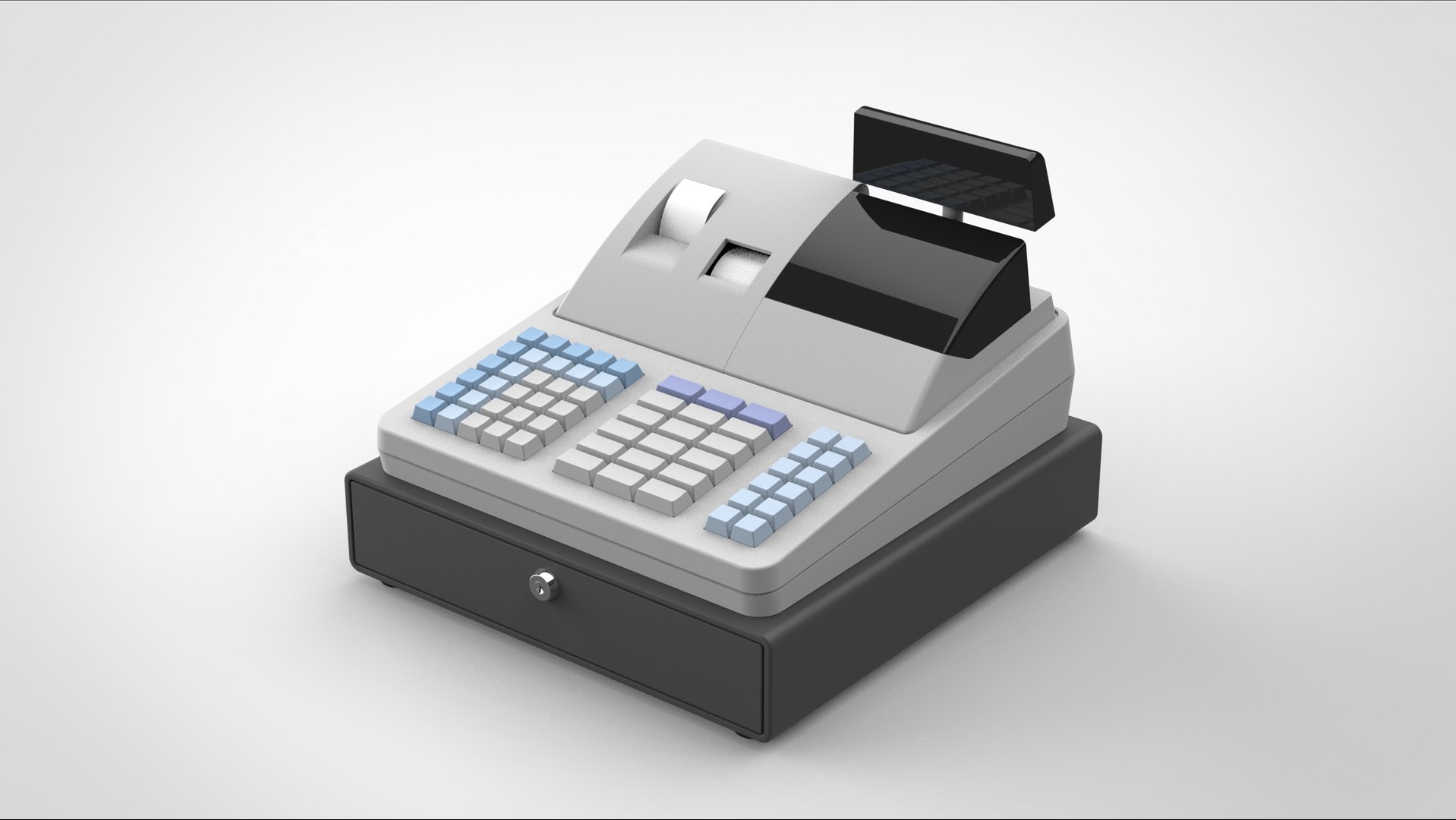 3D Cash Register - TurboSquid 1670016