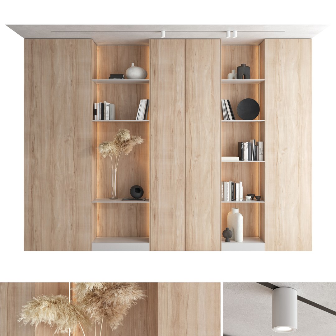 Bookcase Set 09 3D Model - TurboSquid 2049814