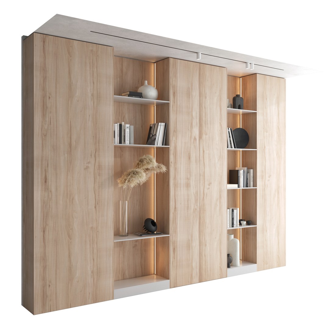 Bookcase Set 09 3D Model - TurboSquid 2049814