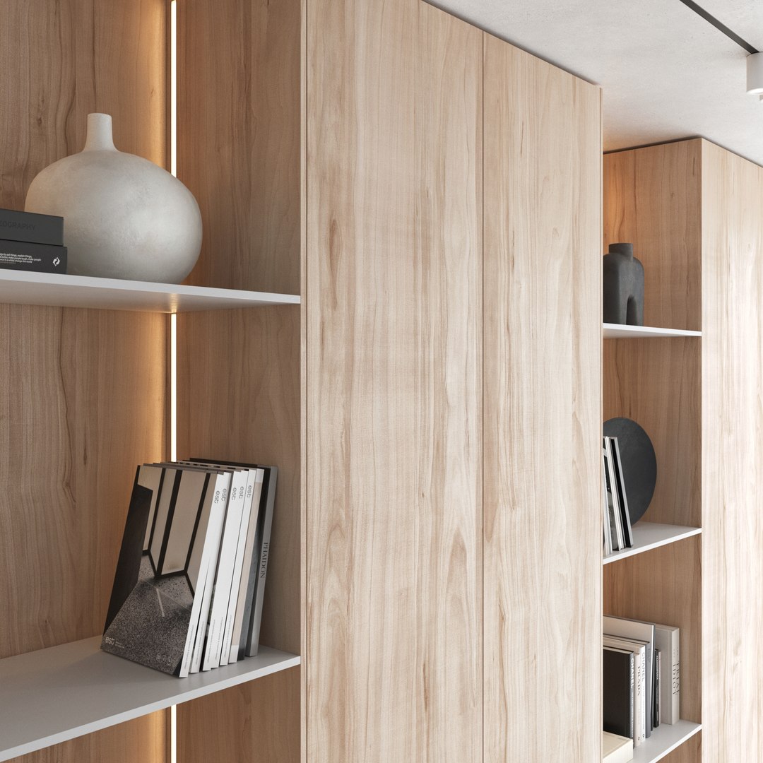 Bookcase Set 09 3D Model - TurboSquid 2049814