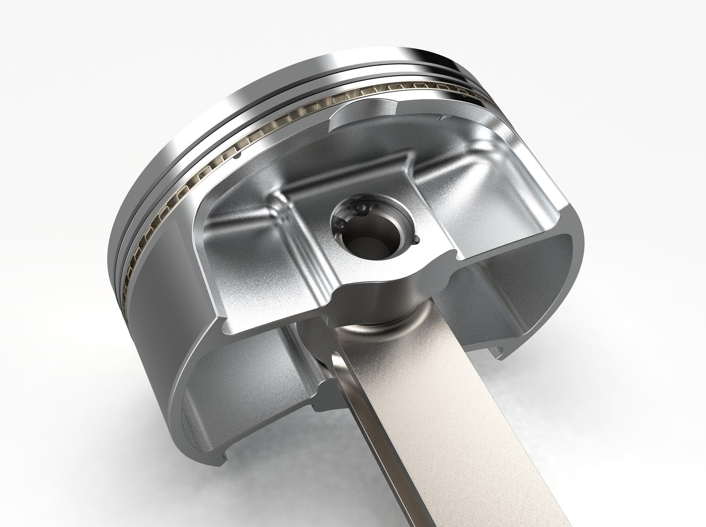 Engine piston connecting rod 3D - TurboSquid 1345164