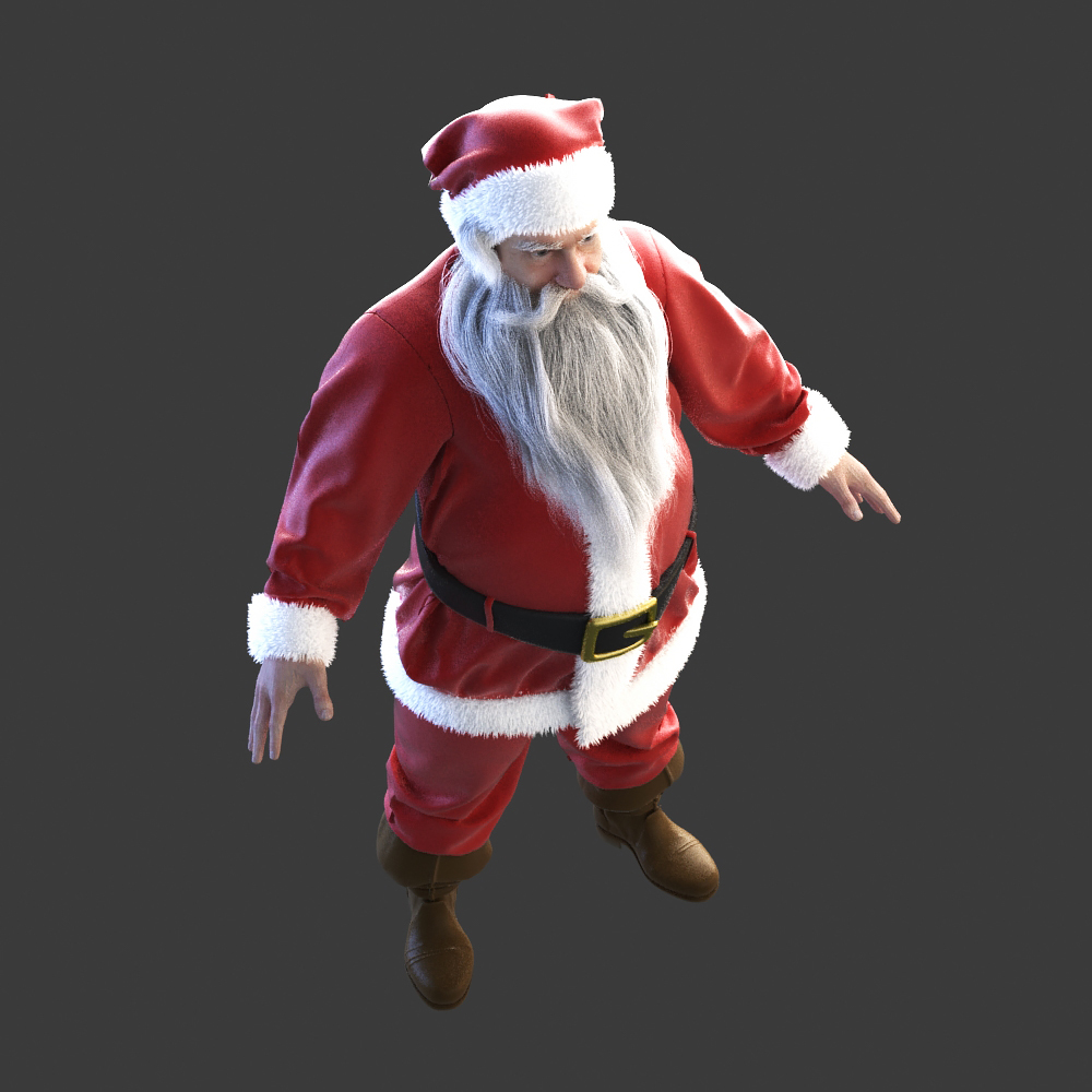 santa claus 3d model