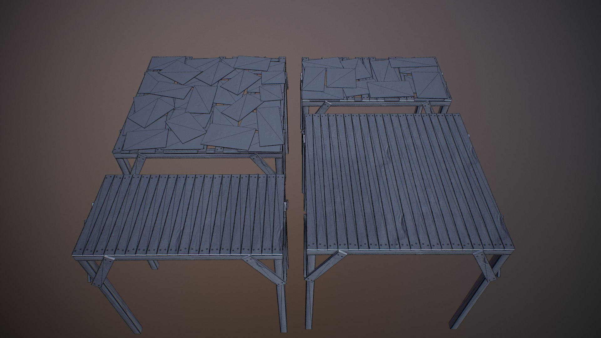 Modular junk house kit model - TurboSquid 1551805