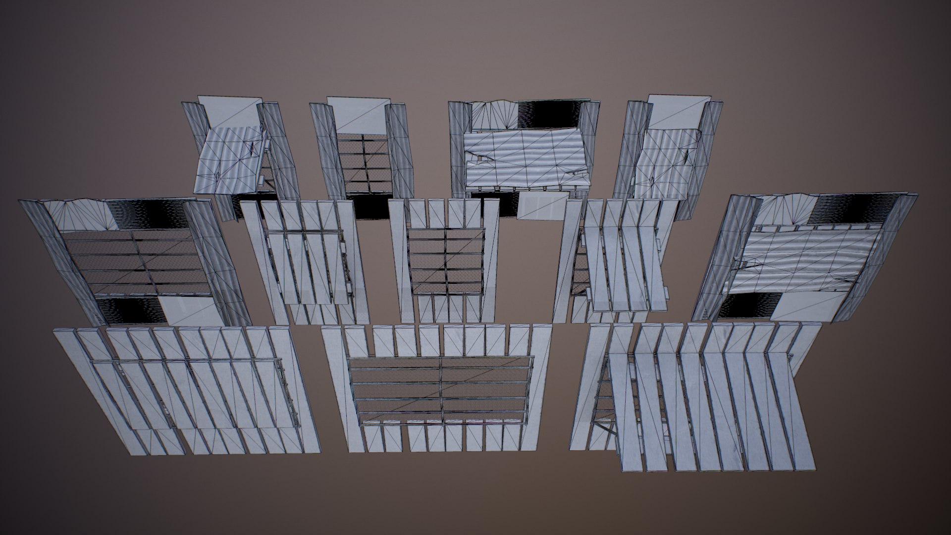 Modular junk house kit model - TurboSquid 1551805