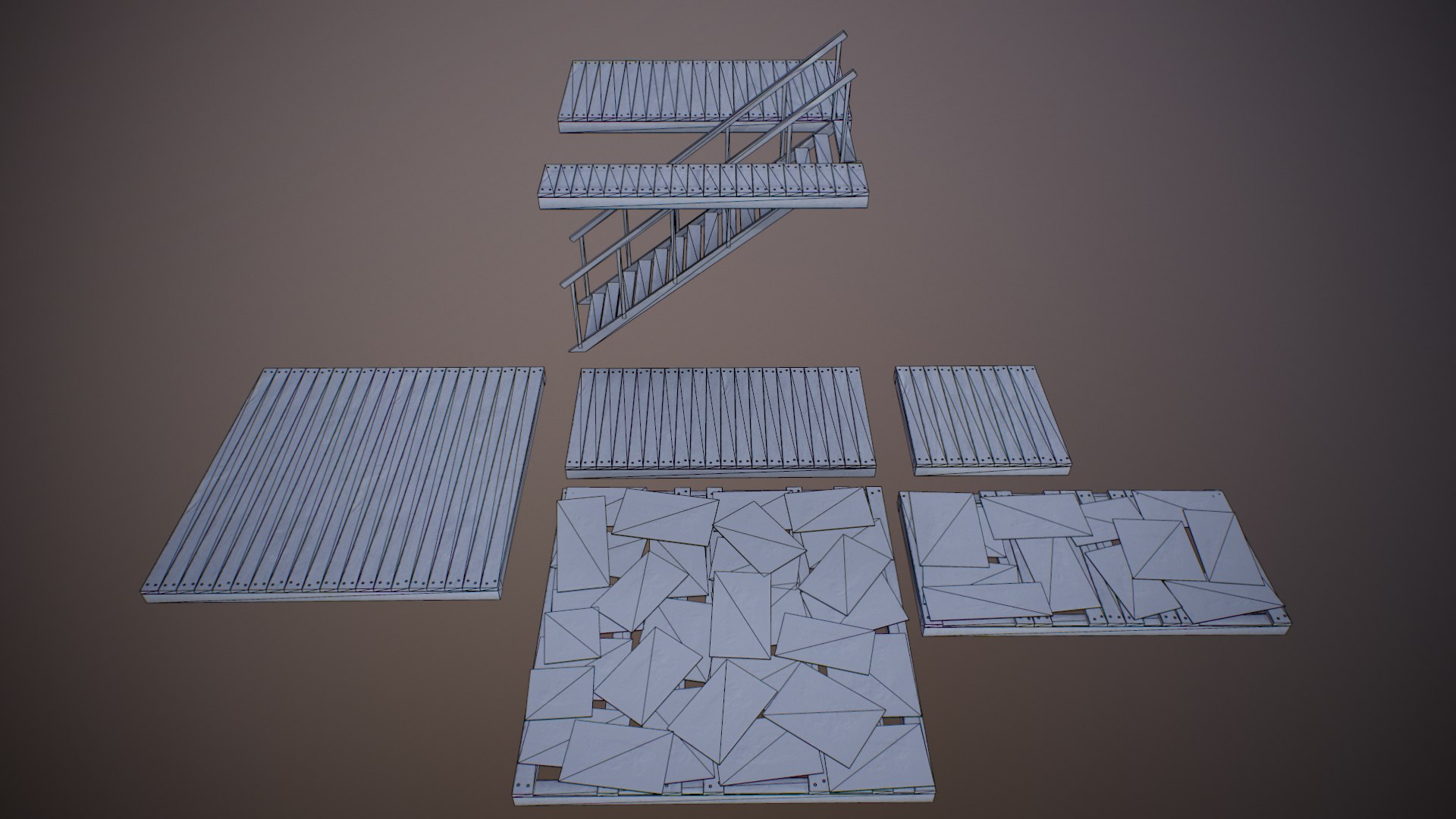 Modular junk house kit model - TurboSquid 1551805