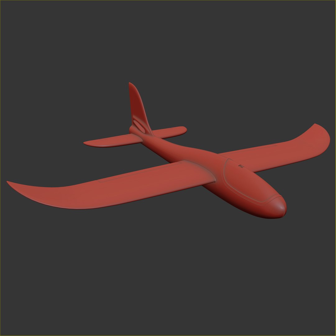 3D Foam Glider Airplane Toy1 - TurboSquid 2083516