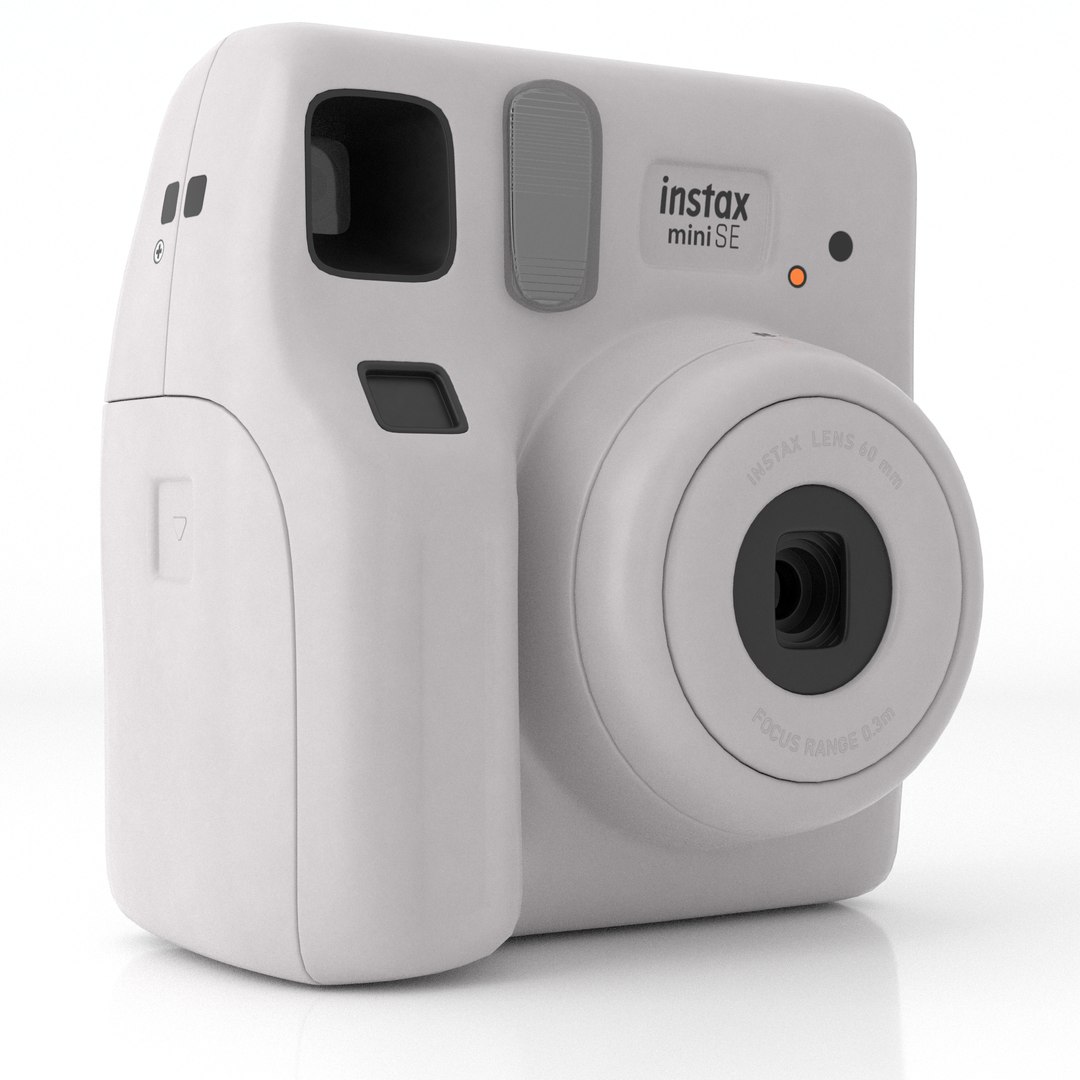 3D Instant Camera Fujifilm Instax Mini SE White 3D Model - TurboSquid ...