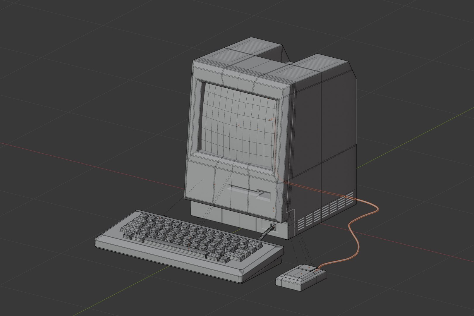 Retro Desktop Computer 3D - TurboSquid 2263650