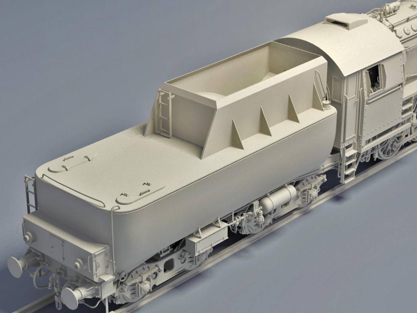 German Locomotive Br-52 3d X