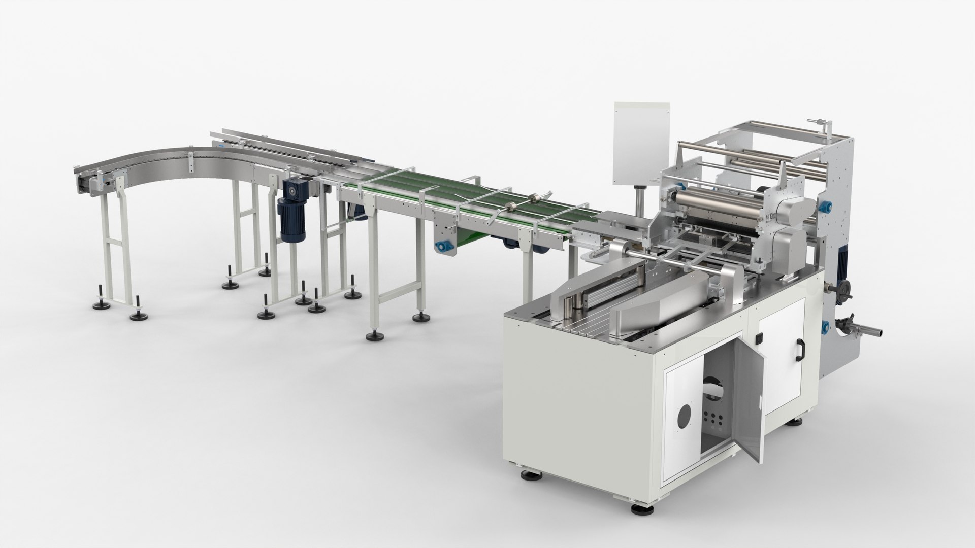 Tissue Paper Handkerchief Packaging Machine 3D - TurboSquid 1946871