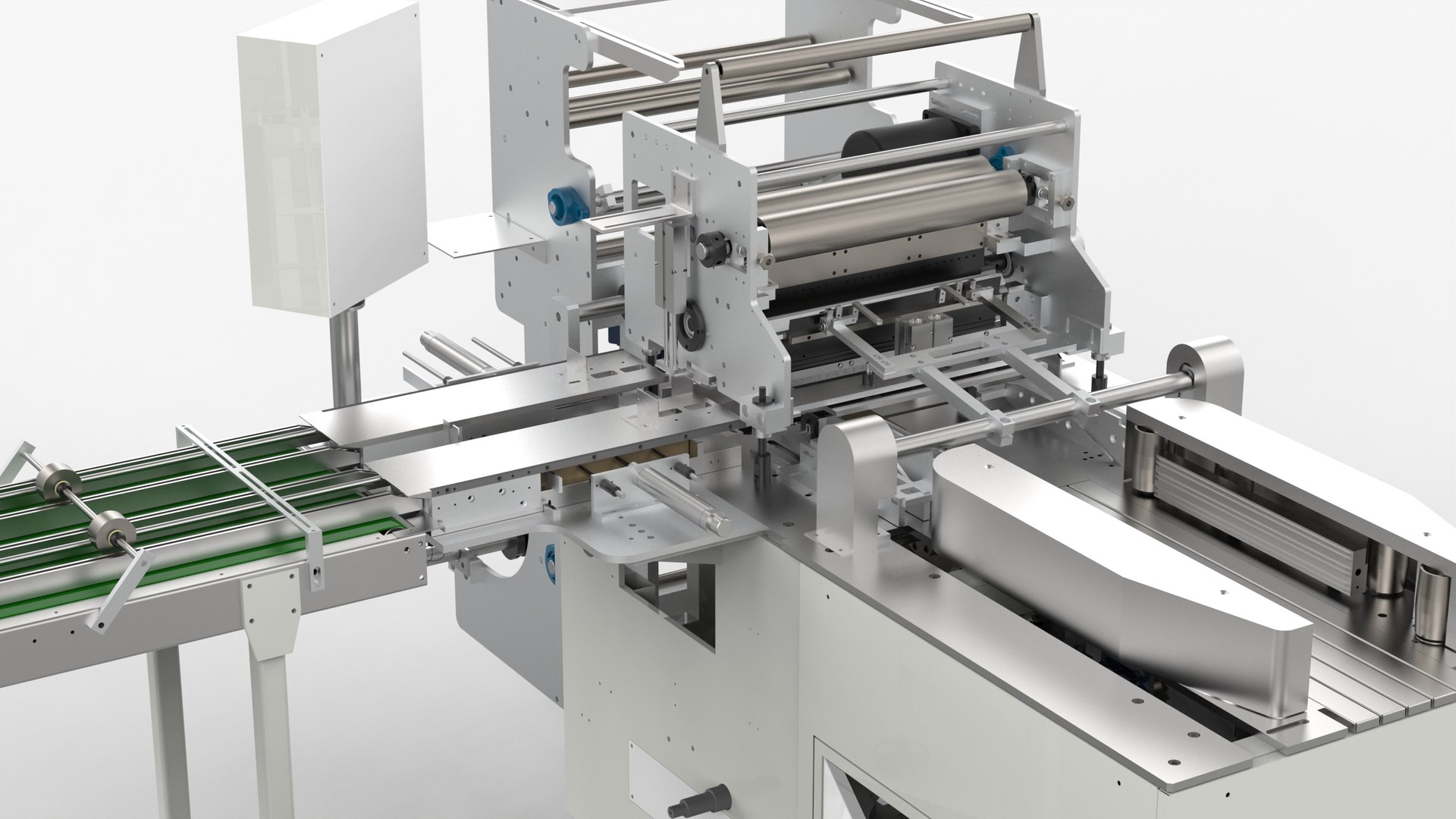 Tissue Paper Handkerchief Packaging Machine 3D - TurboSquid 1946871