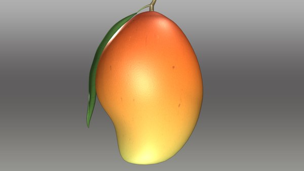 mango juicy fruit 3d model