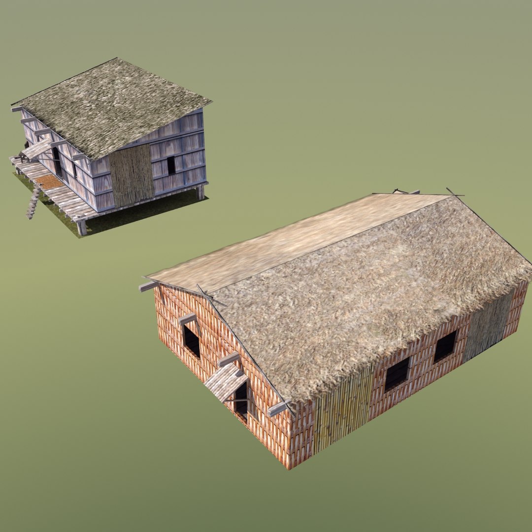 Vietnamese Huts Vietnam 3ds