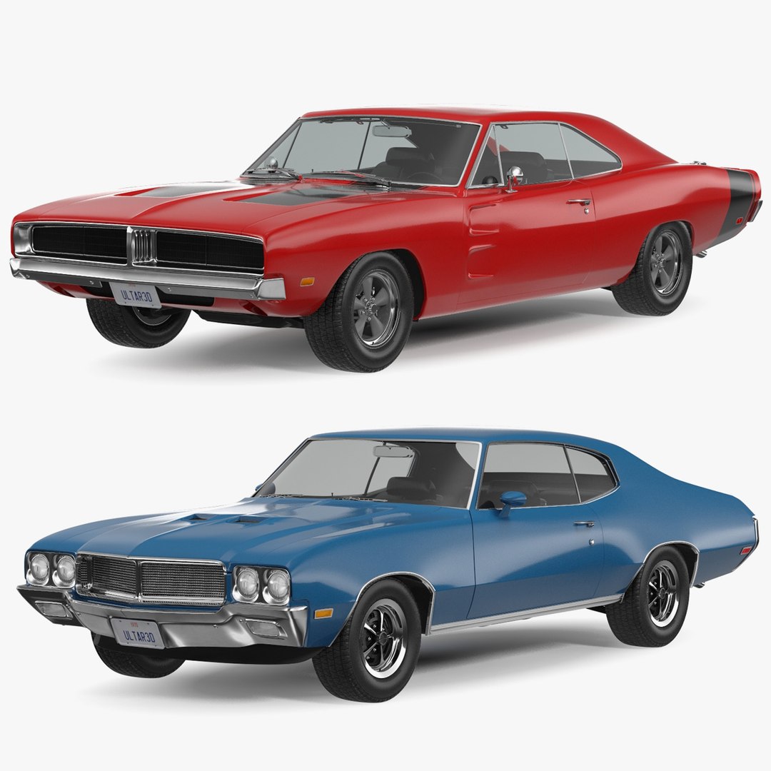 3D модель Muscle Car Collection - TurboSquid 2038430