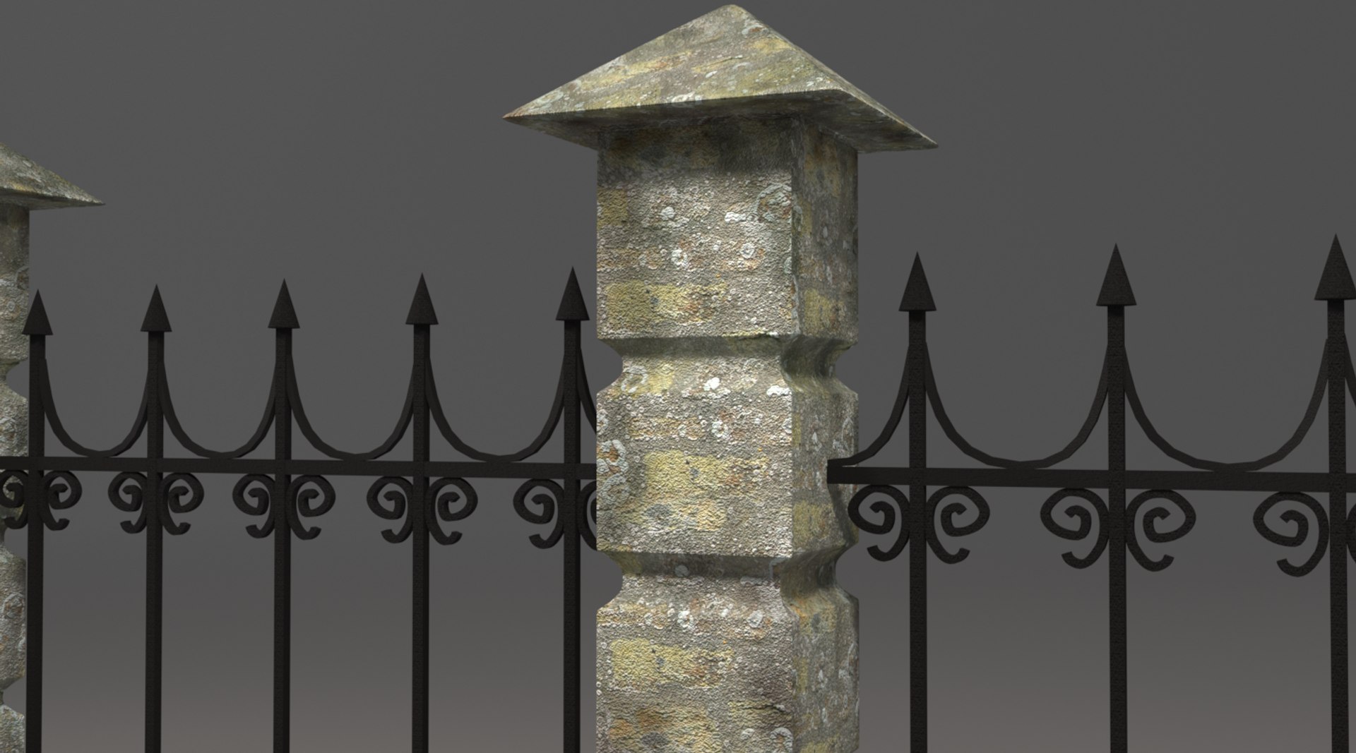 3D model stone fence - TurboSquid 1280041